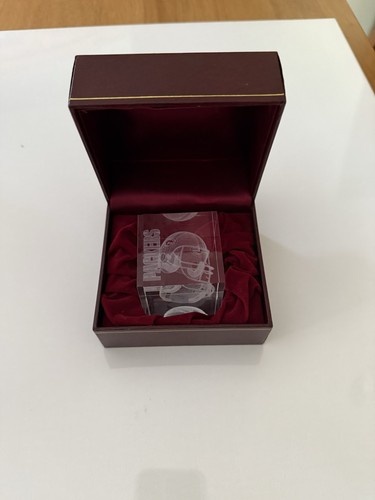 Green Bay Packers Glass Paperweight/desk Ornament In Display Case | eBay