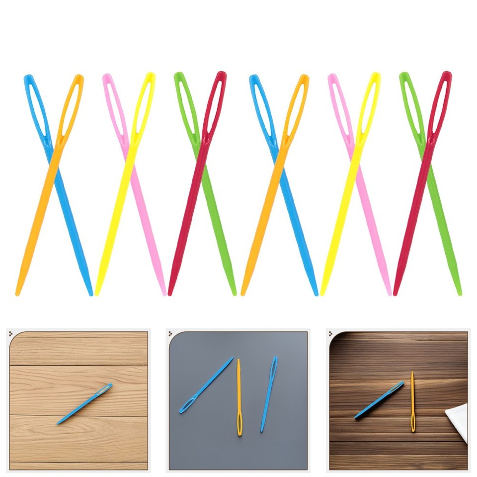 40 Pcs Plastic Sewing Needles Safety Weaving Tools for Kids Crochet ...