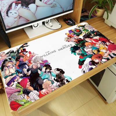Japan Anime My Hero Academia Mouse Pad Mat Large Keyboard Desk Mat Game ...