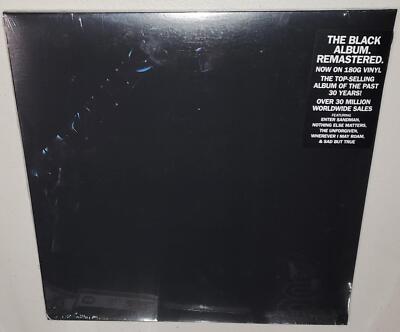 METALLICA THE BLACK ALBUM (2021 REISSUE) BRAND NEW SEALED 180g VINYL LP ...