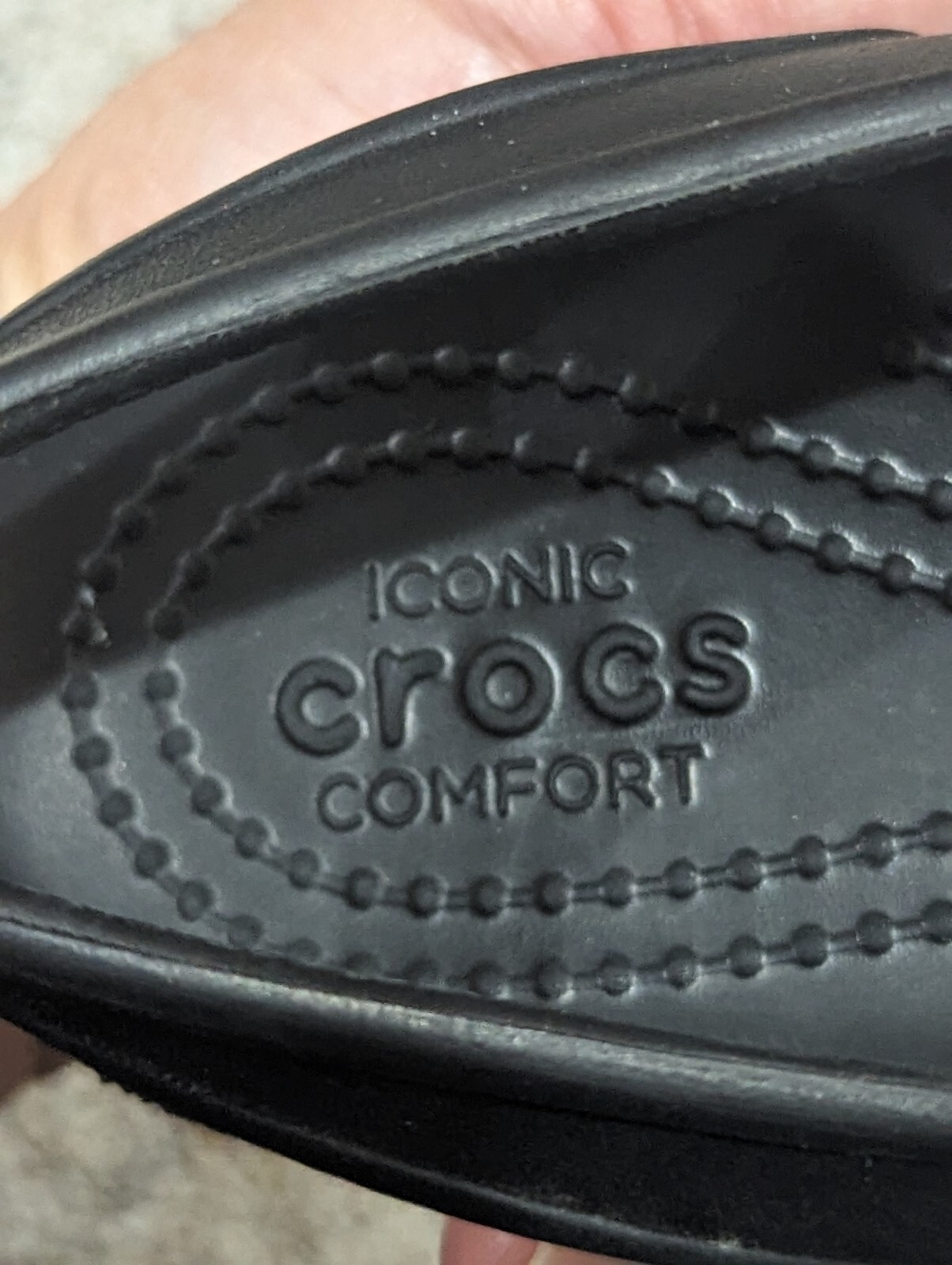 Crocs Women's Comfort Ballet Black Flat Shoes Size 6 | eBay