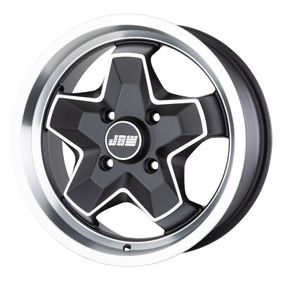 7"x15" JBW COOKIES Satin Black/HL Wheels Classic VW Beetle 4x130 Set of ...