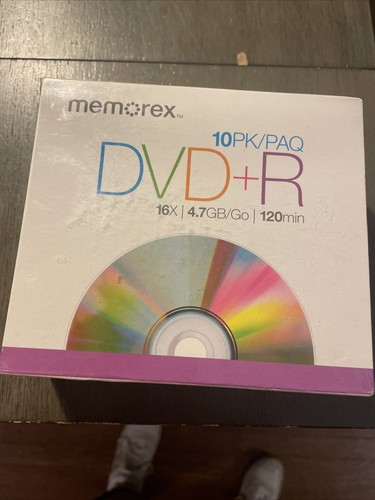 Memorex DVD+R Blank DVDs 10 Pack Recordable for PC or Home Video NEW ...
