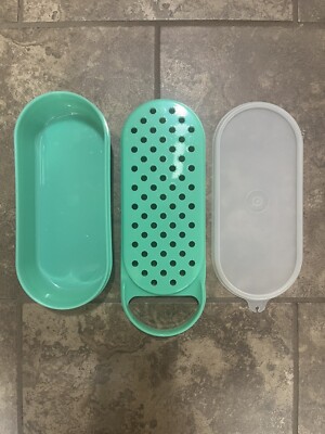 Vintage Tupperware Cheese Grater Cheese Storage- #1375 Jadeite Green 3 ...