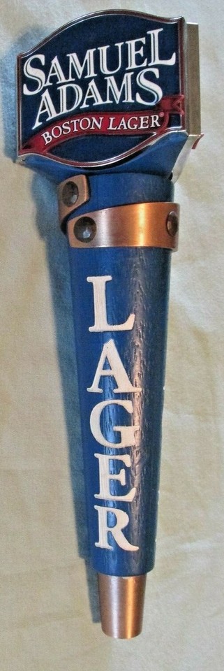 Samuel Sam Adams Boston Lager Copper Spiral Beer Tap Handle 10" Tall T ...