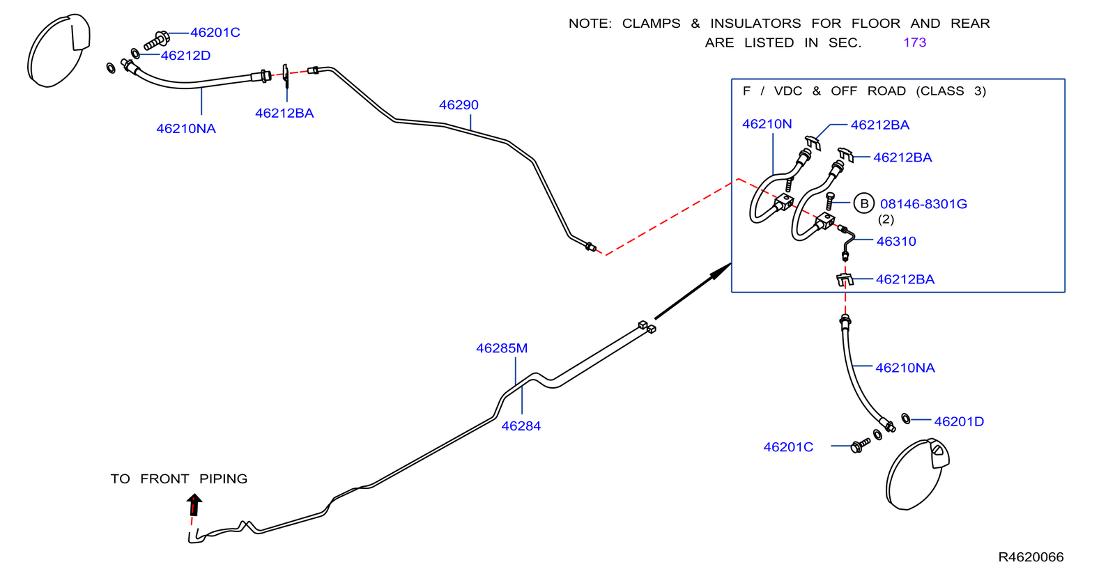 Genuine Nissan Tube Brake Rrrh 46290ZL00A / 46290-zl00a OEM for sale ...