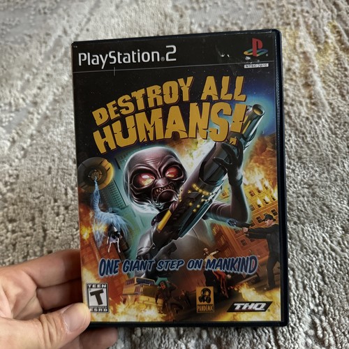 Destroy All Humans Playstation 2 PS2 Video Game Complete CIB W/ Manual ...