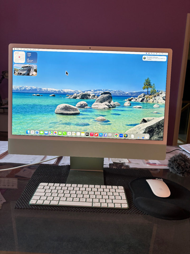 Apple iMac 24" (256GB SSD, M3, 8GB, 10-Core GPU) Green - MQRN3B/A ...