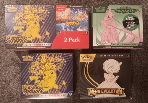 TCG POKEMON LOT 1400 FACTORY SEALED SURGING SPARKS PARADOX RAFT UMBREON ...