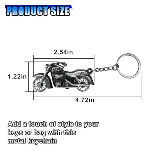 Metal Motorcycle Key Chain, 3D Motorcycle Key Ring Present, Cool Car ...