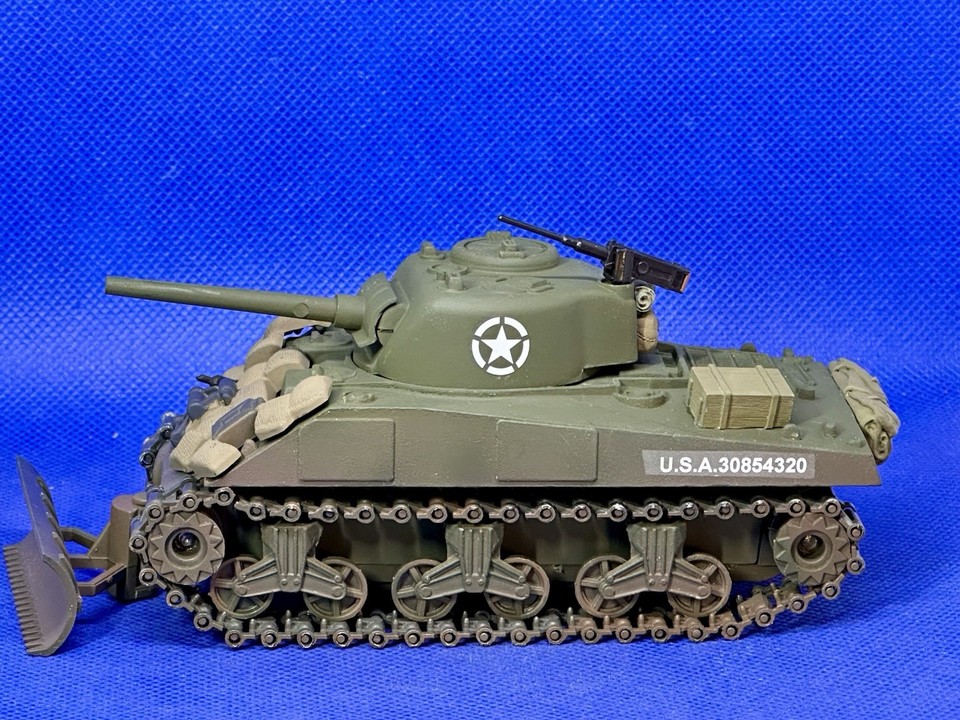 Solido Tank US Army M3 Sherman Bulldozer Dozer WWII American Panzer ...