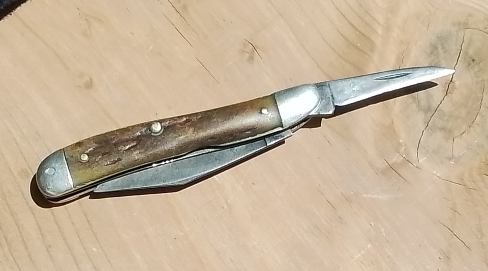 CASE XX 1940-1965 PEANUT Pocket Knife Bone Handles, Snappy | eBay