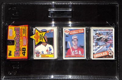 1985 Topps Baseball Sealed Rack Pack GAI 9.5 - Mark McGwire RC on Front ...
