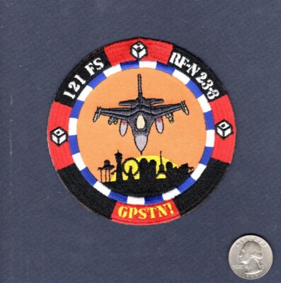 121st FS CAPITAL GUARDIANS GPSTN 2023 USAF DC ANG F-16 Falcon Squadron ...