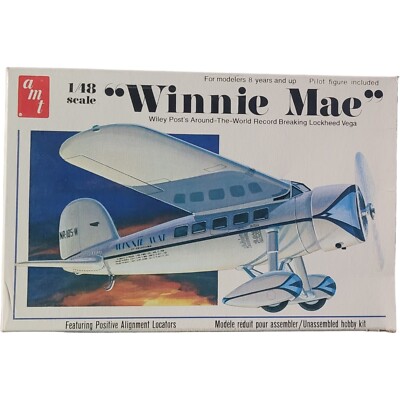 "Winnie Mae" Wiley Post's Lockheed Vega Model Kit T642 AMT Free ...