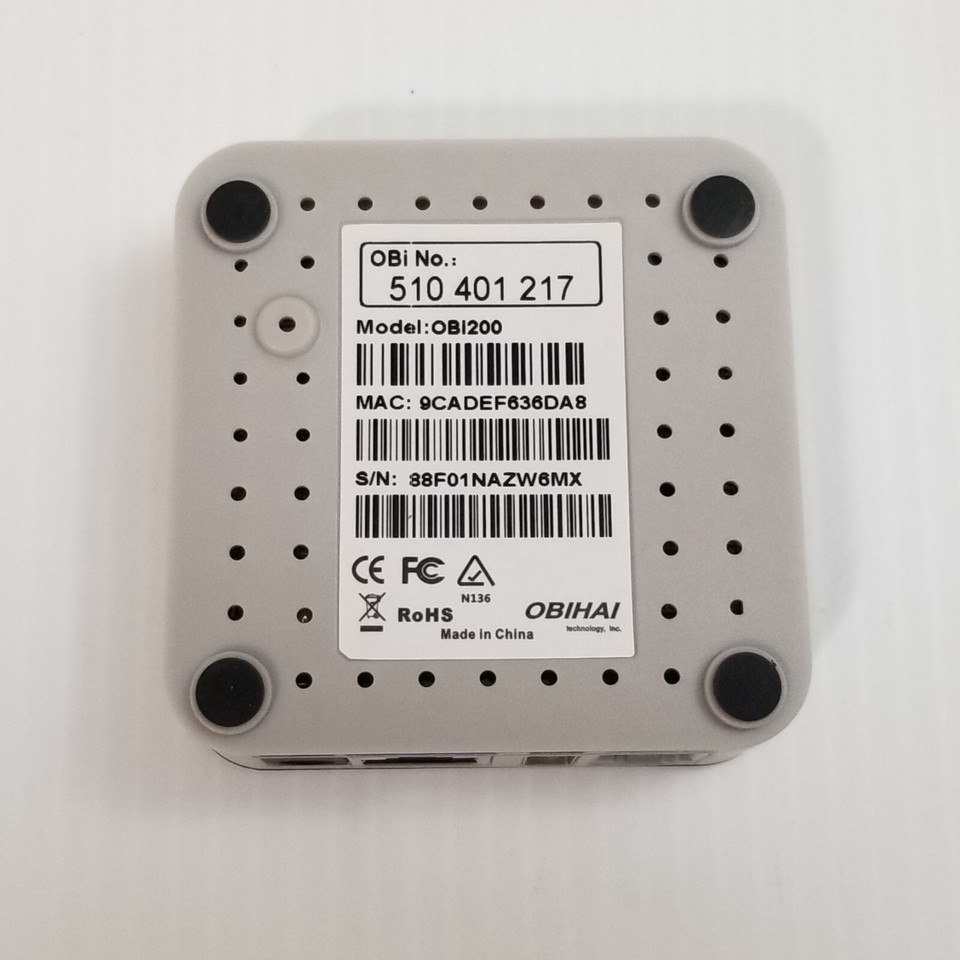 Obihai Obitalk OBi200 VoIP Phone Adapter W/ Google Voice & Fax Support ...