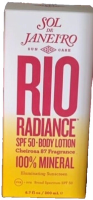 Sol De Janeiro Rio Radiance™ SPF 50 Mineral Body Lotion Sunscreen 6.7 ...