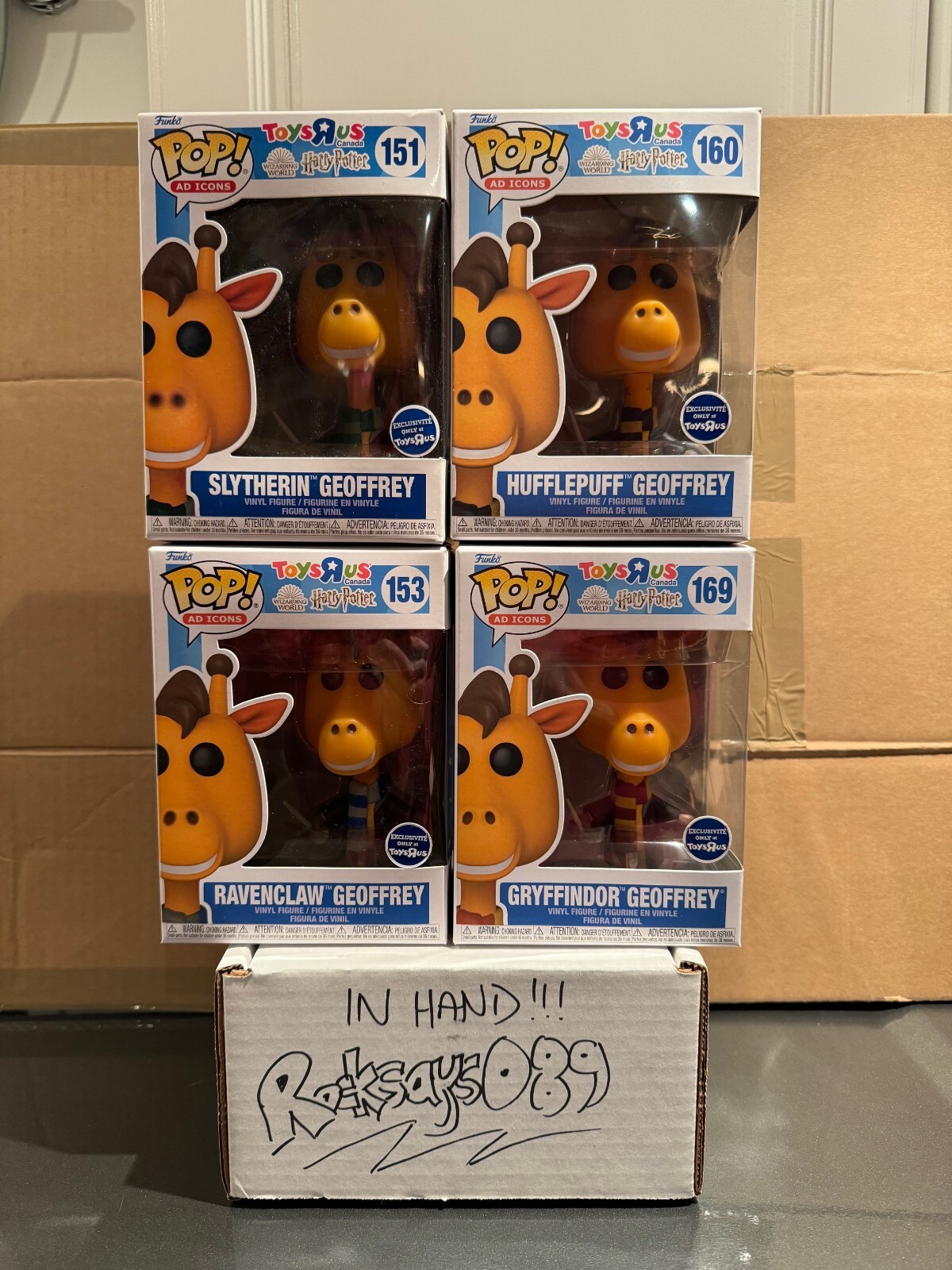 Funko Pop Ad Icons Geoffrey Harry Potter Set of 4 - Toys R Us Exclusive ...