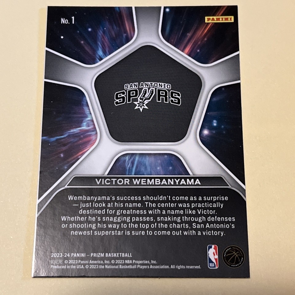 Victor Wembanyama RC Deep Space Prizm San Antonio Spurs 1 Rookie wemby ...