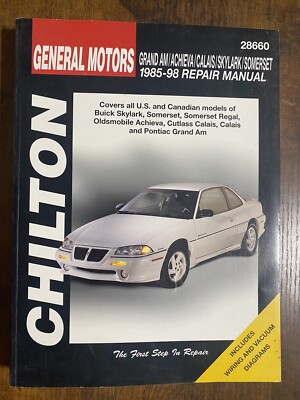 Chilton General Motors Repair Manual 28660 Pontiac Grand Am Buick GM ...