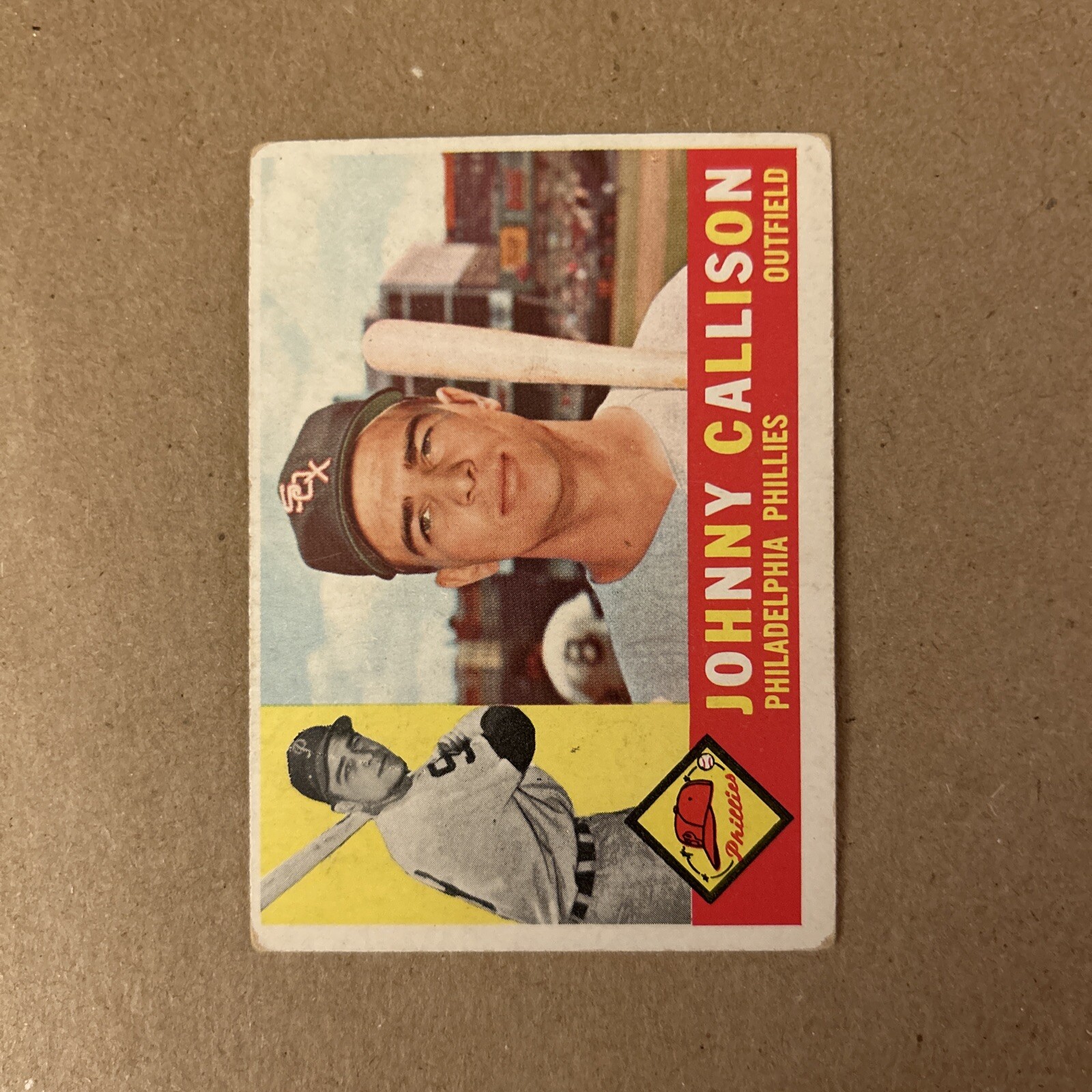 1960 Topps Baseball Johnny Callison Philadelphia Phillies Card #17 | eBay