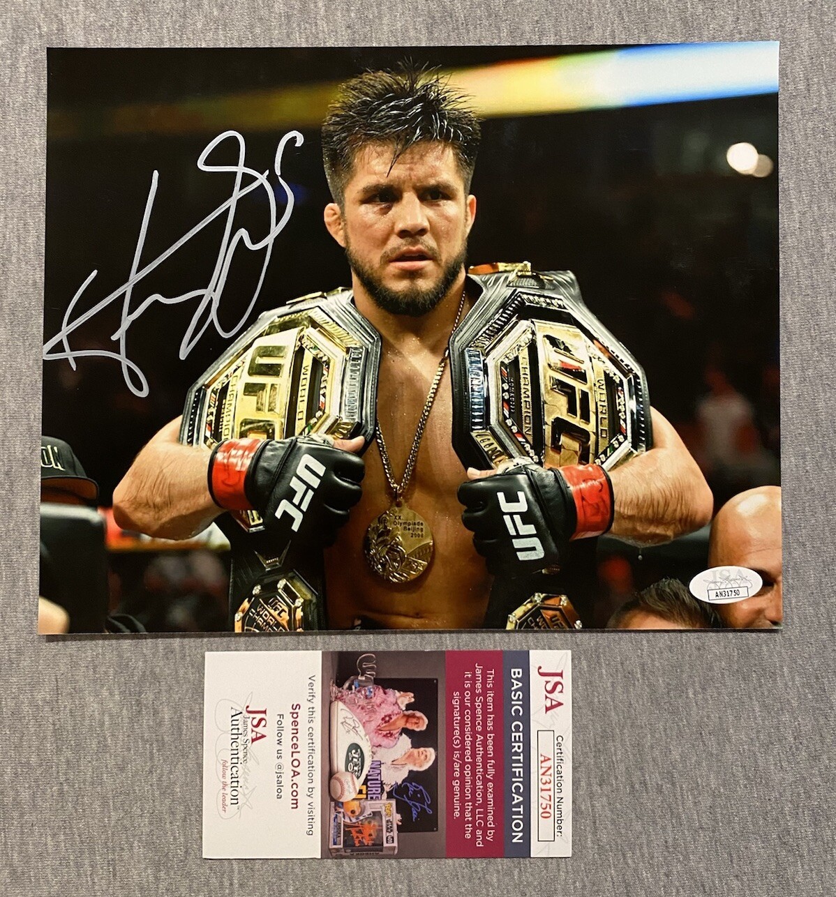 UFC CHAMPION- HENRY CEJUDO "TRIPLE C" AUTOGRAPH 8x10 PHOTO JSA AN31750 ...