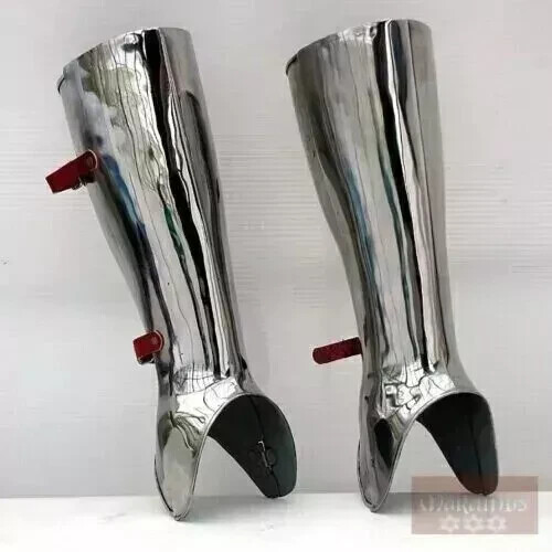 Medieval Greaves Leg SCA combat full or "closed" greaves Larp Armor ...
