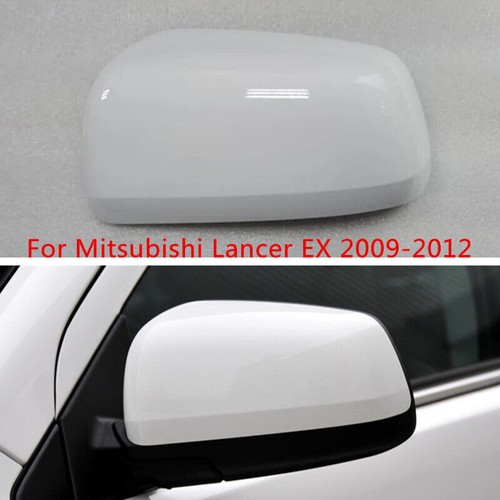 White Left Rearview Mirror Shell Cover Cap For Mitsubishi Lancer EX ...