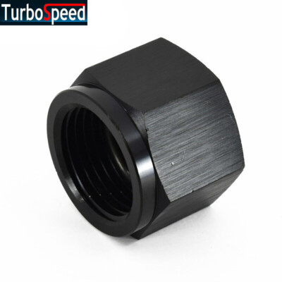 New Brand Black -6AN AN6 Fitting male Cap block off nut Aluminum alloys ...
