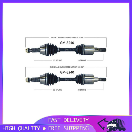 TrakMotive Pair 2x Front CV Axle Shafts For Hummer H3 2006-10 H3T 2009 ...