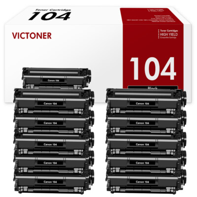 10PK Toner Cartridge For Canon 104 FX9 FX10 ImageClass MF4350D MF4150 ...