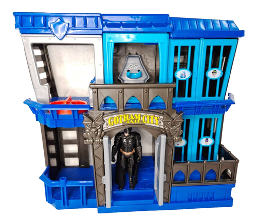 Mattel Batman GOTHAM CITY JAIL Toy Play Set Diorama Opening Doors ...
