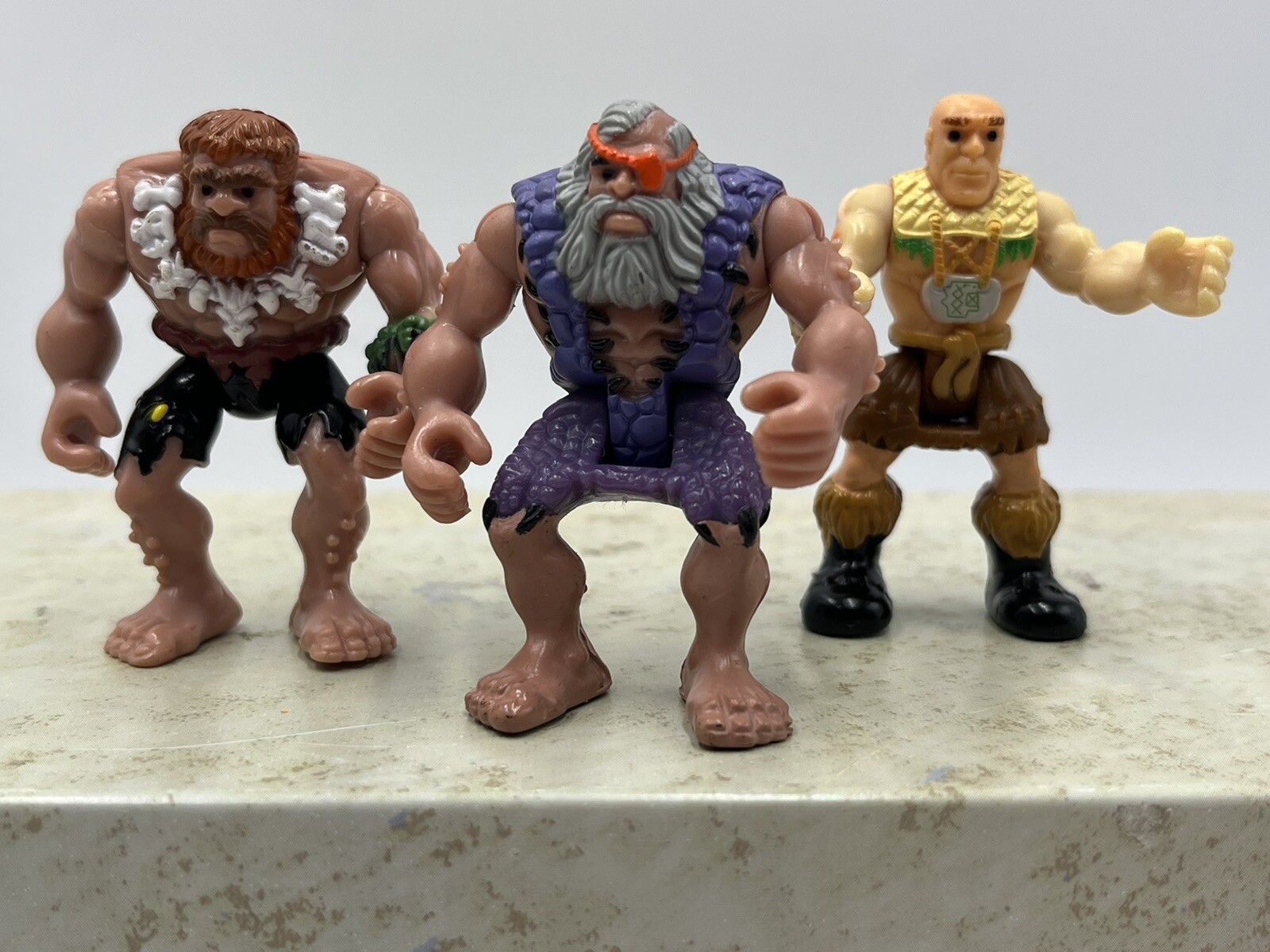 LOT of 3 2004 Imaginext Fisher-Price Caveman Action Figure Toys Cavemen ...