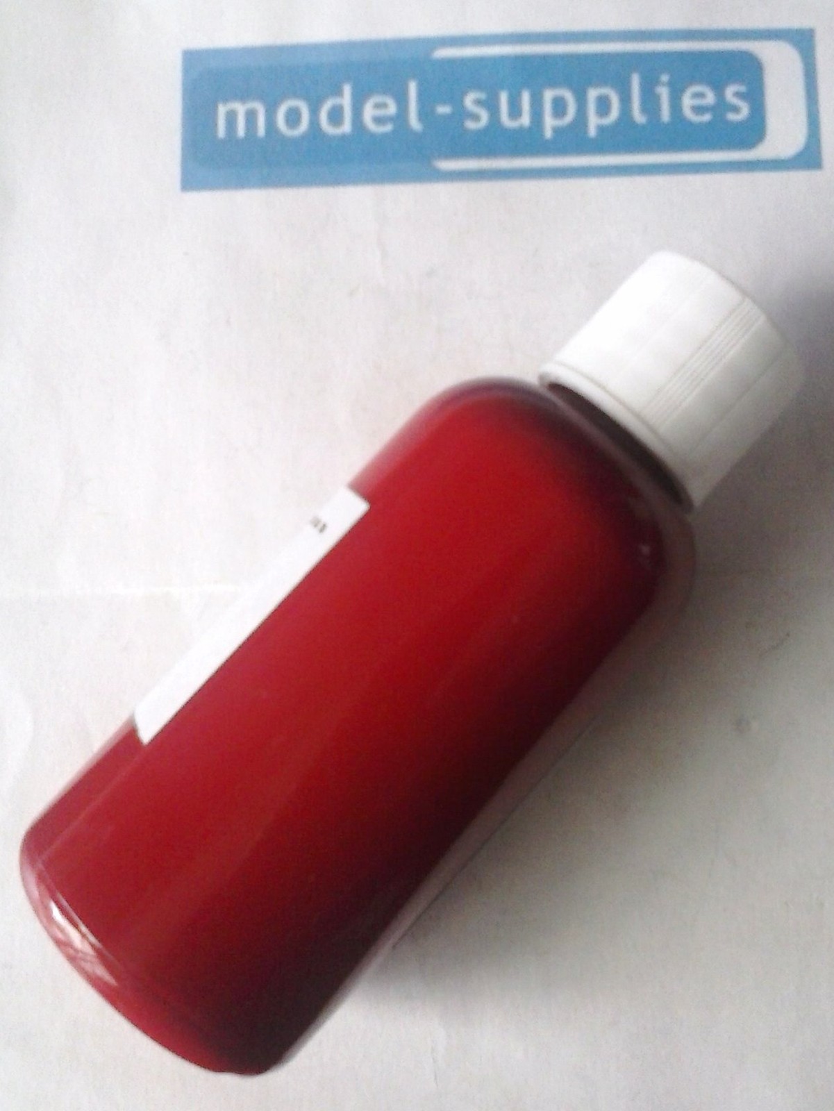 Deep Red paint (high gloss polymer) 50ml bottle suitable for die casts ...