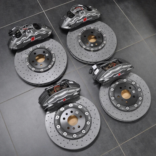Audi R8 Carbon Ceramic Ceramic Full Brake Kit - Calipers, Rotors, Pads ...