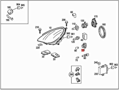 Genuine MERCEDES BBDC V251 A209 C209 C215 C219 Socket 0018261982 | eBay