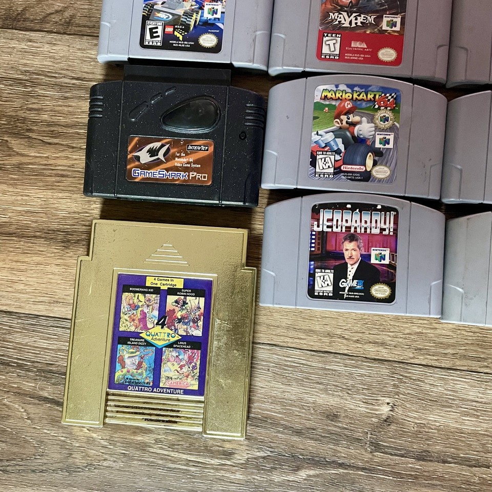 N64 games & controller lot resident evil 2 pokemon stadium 2 Mario kart ...