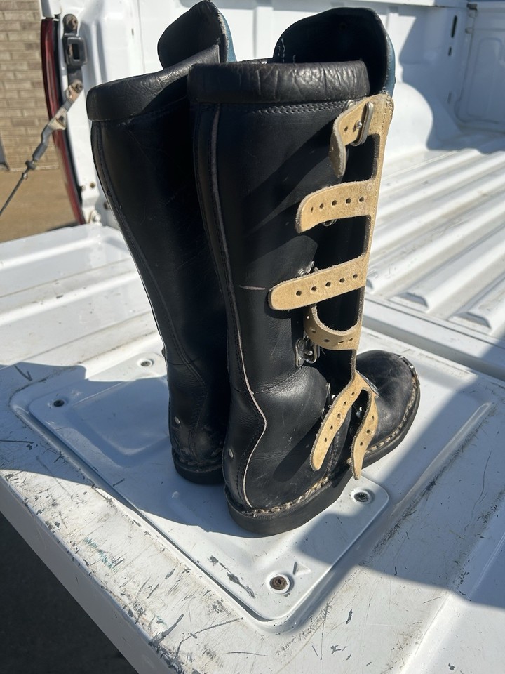 Alpinestars Malcolm Smith Vintage Motocross Boots Black/Blue/Tan, Size ...