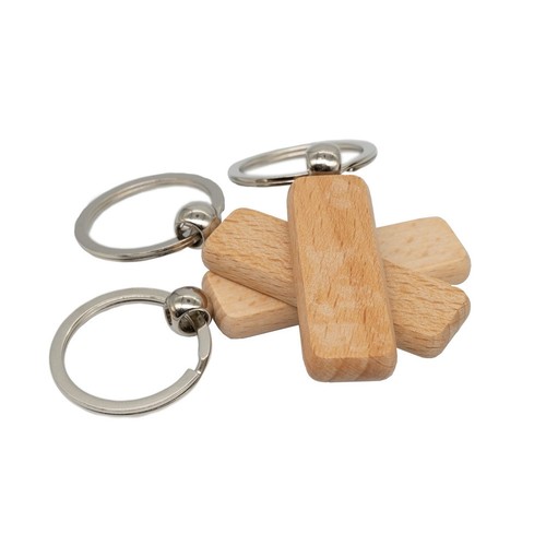 Wood Engraving Blanks Rectangle Blank Wooden Key Chain Wood Blanks ...