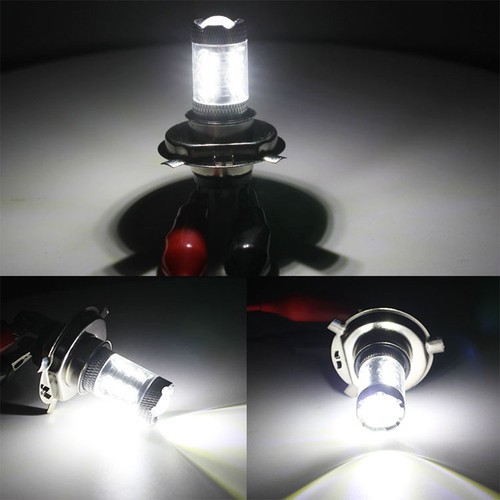 Brand New H4 Fog Lights LED Bulb Hi/Lo Motorcycle 12V 2Pcs 6000K 6500K ...