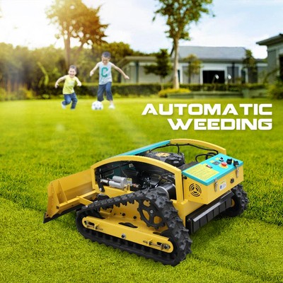 Free Ship Lawn Mover Gas 9 HP Weeding Machine Electric Remote Control ...