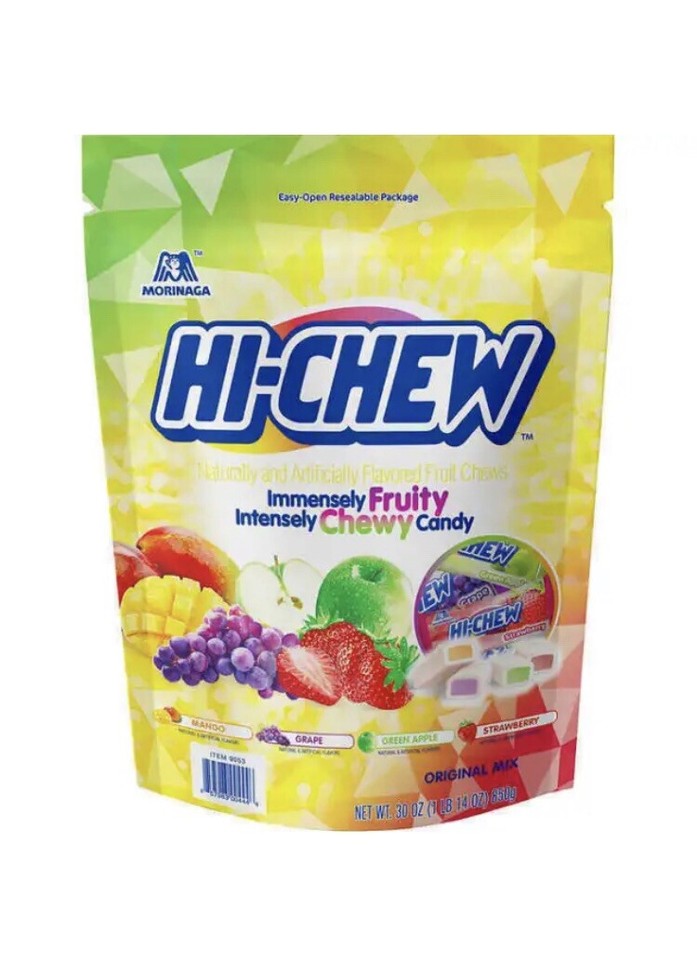Hi-Chew Japanese Chewy Fruit Candy Original Mix 30 oz Jumbo Bulk ...