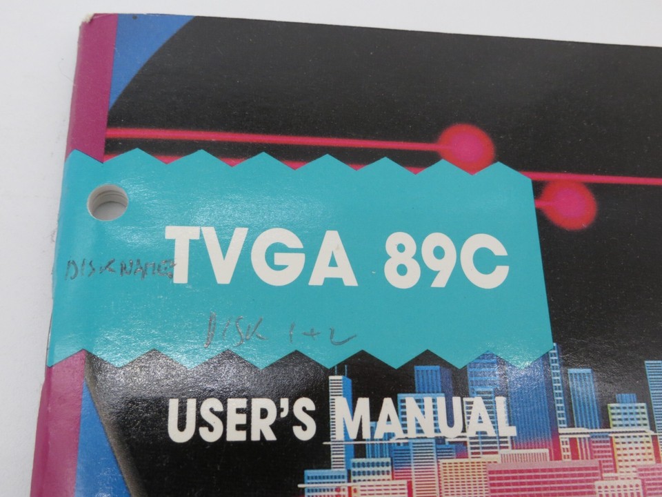 5.25" Floppy Disk & Users Manual for TVGA 89C vintage computer 1991 | eBay