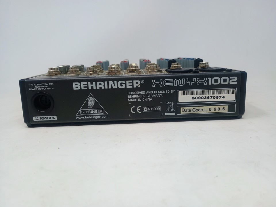 Behringer XENYX 1002 Audio Mixer 10-Input 2-Bus with Mic Preamps ...