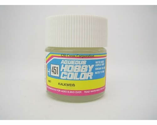 Mr. Hobby Aqueous Hobby Color H451 Chalcy White - Lime White (10ml ...