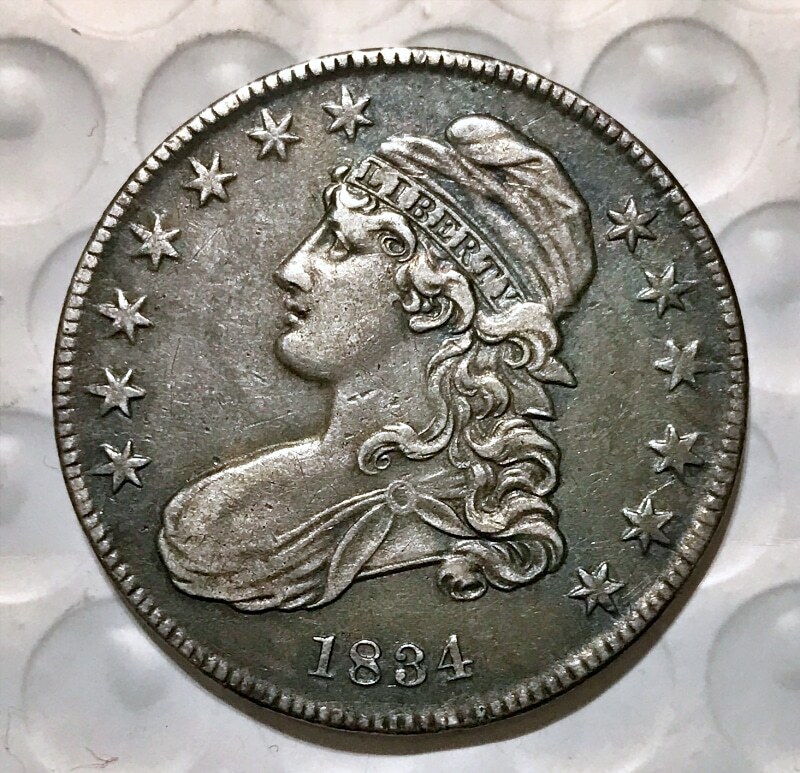 1834 Silver Capped Bust Half Dollar - XF | eBay