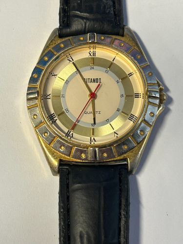 Working Vintage Men'sGold Gitano Quartz Watch GM | eBay Australia