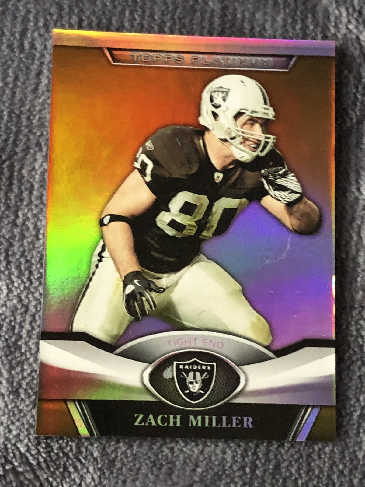 2011 Topps Platinum Zach Miller #126 Oakland Raiders | eBay