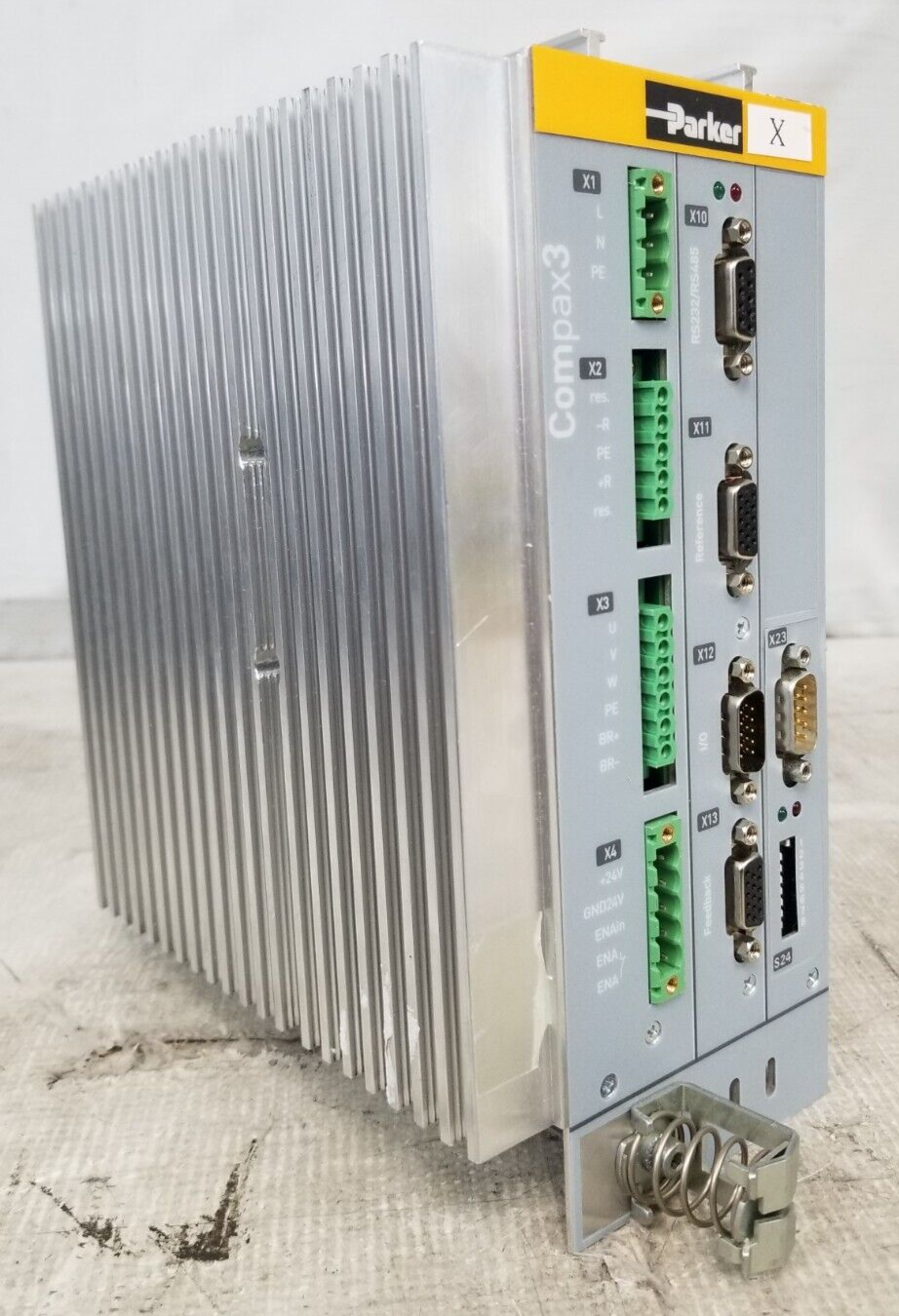 Parker Compax3 C3S063V2F12 I21 T11 M00 A04 / AC Servo Drive 1AC 230V ...