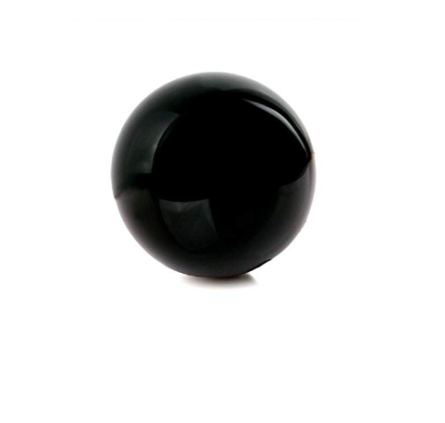 30mm Natural Black Obsidian Rainbow Cat eye Sphere Crystal Ball Healing ...